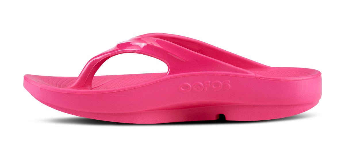 OOFOS Dames OOlala Recovery Slippers, Fuchsia – oofosbenelux.nl